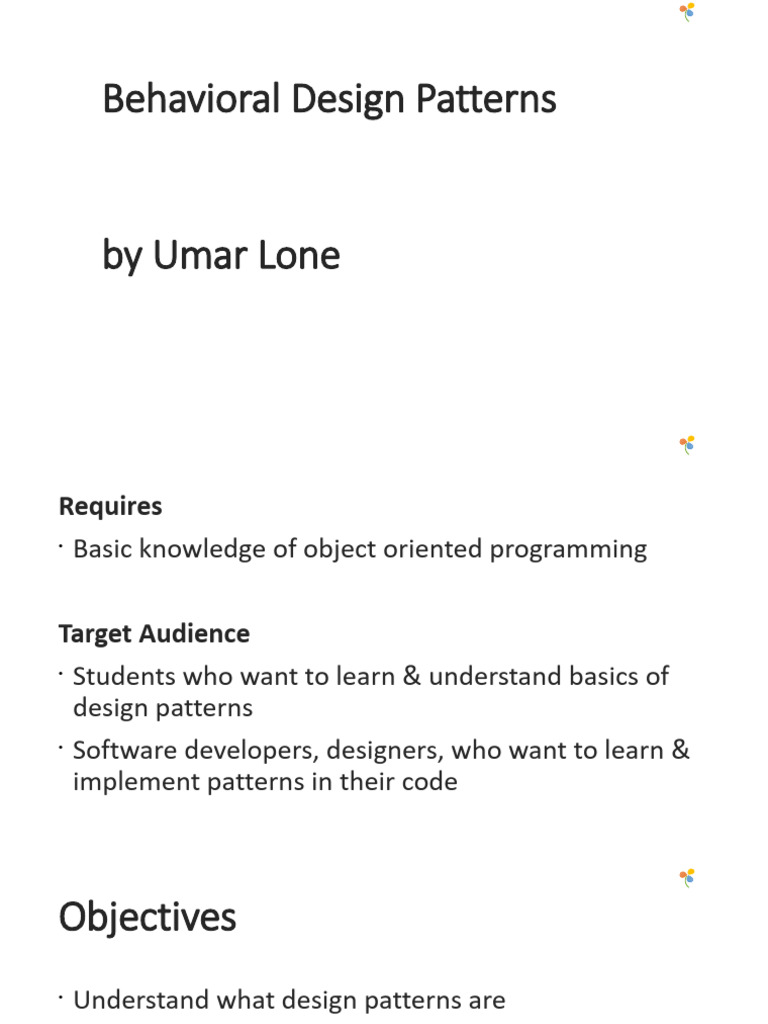 Behavioral Patterns | PDF