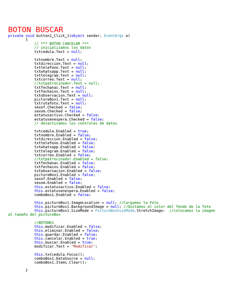 Botones C# | PDF | Programación de computadoras | Ingeniería de software