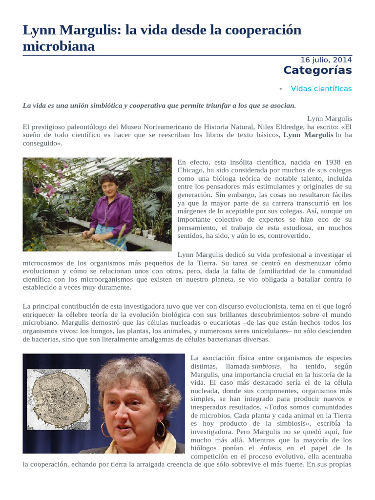 Lynn Margulis | PDF