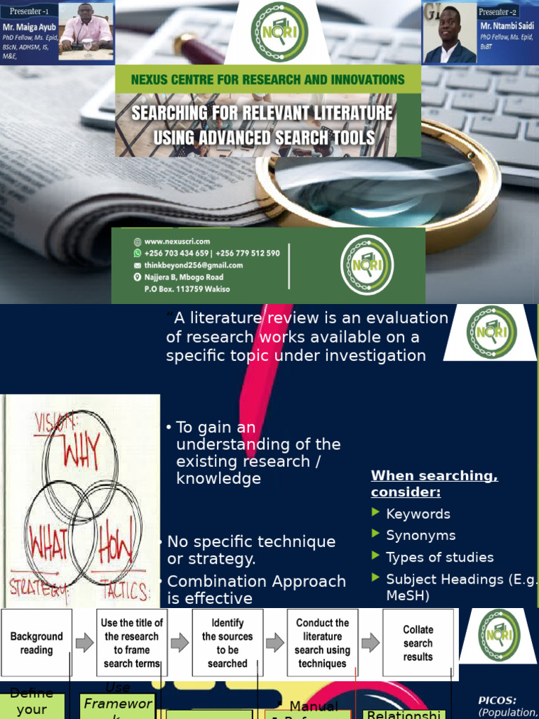Literature Search Using Advanced Tools | PDF