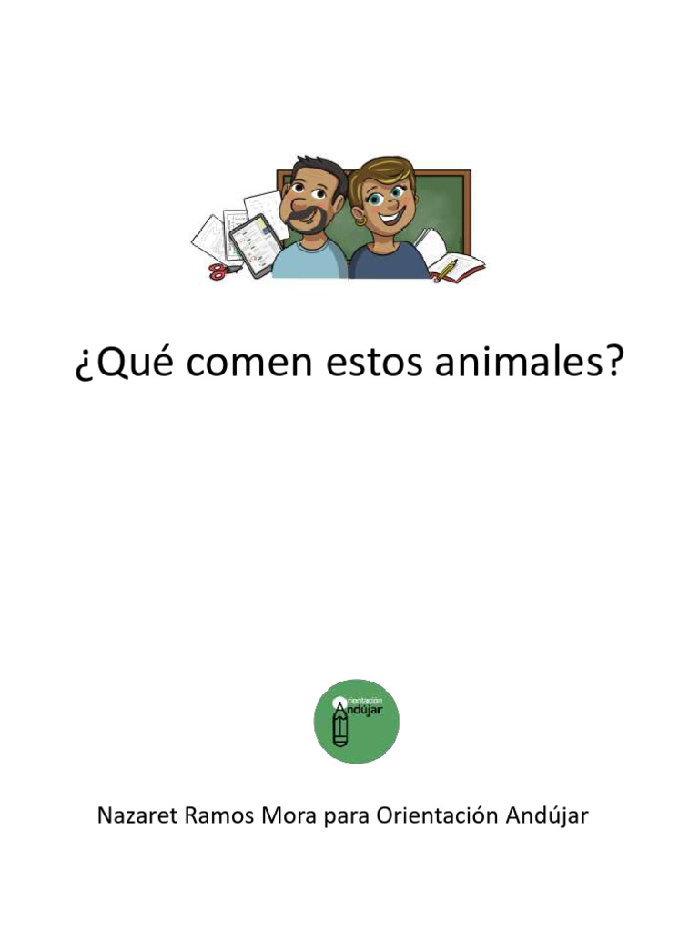 ¿Que Comen Estos Animales | PDF