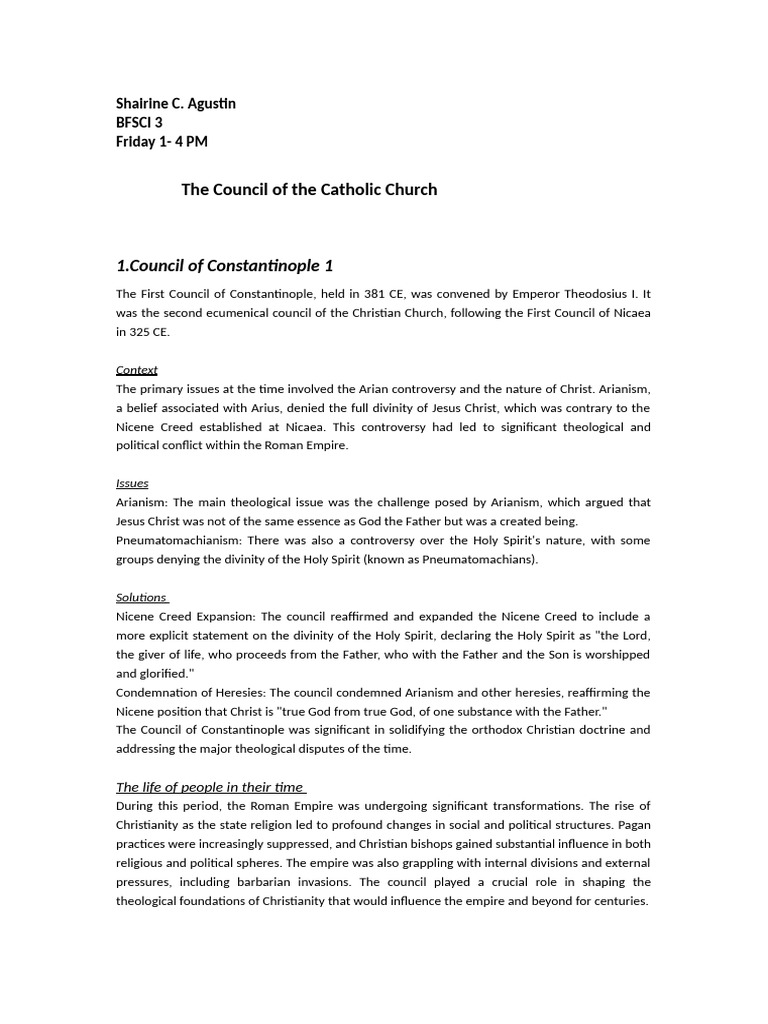 The First Counc 3 | PDF