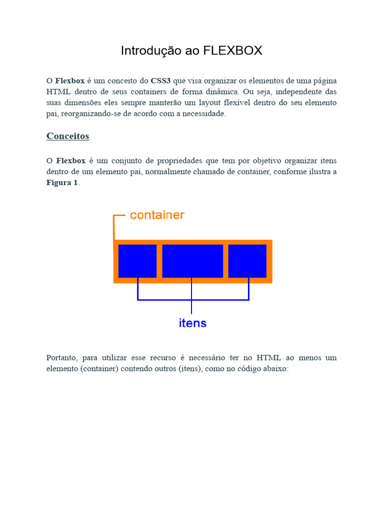 Introdução Ao FLEXBOX | PDF