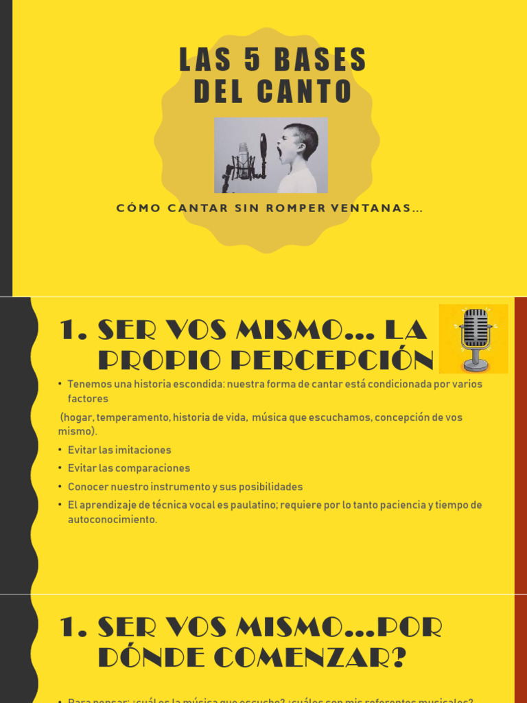 Bases del Canto: Técnicas y Consejos | PDF | Canto | Sistema respiratorio