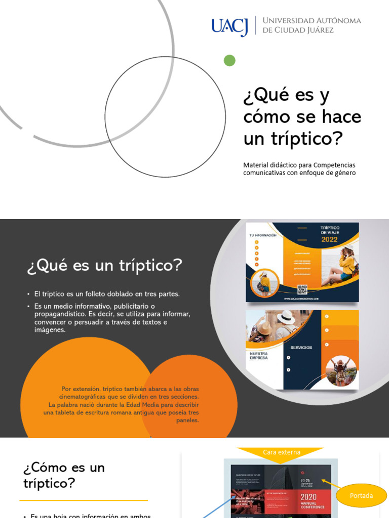 Qué Es y Cómo Se Hace Un Tríptico | PDF