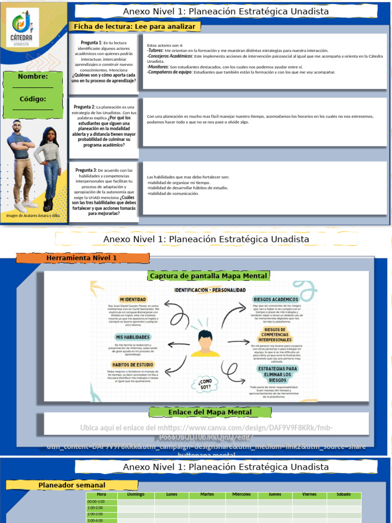 Anexo 1 - Nivel 1 Ficha de Lectura Respuesta | PDF