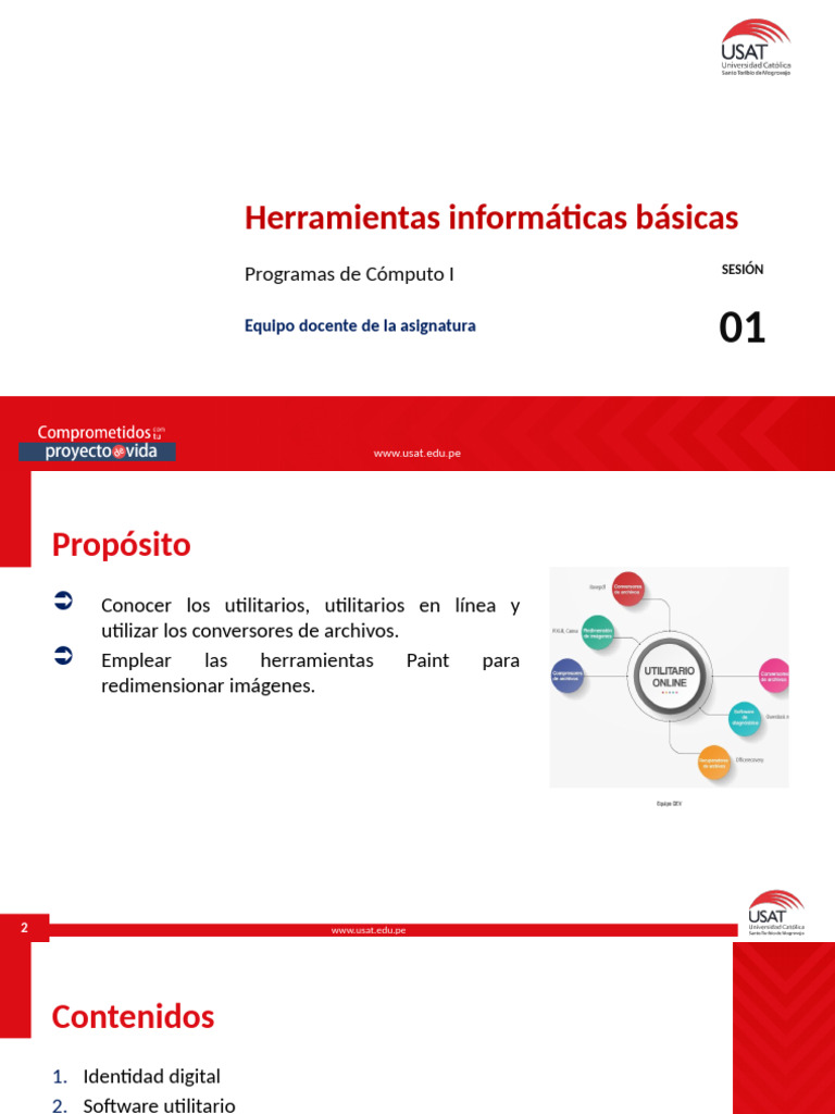 Sesión 01 Programas de Cómputo I | PDF