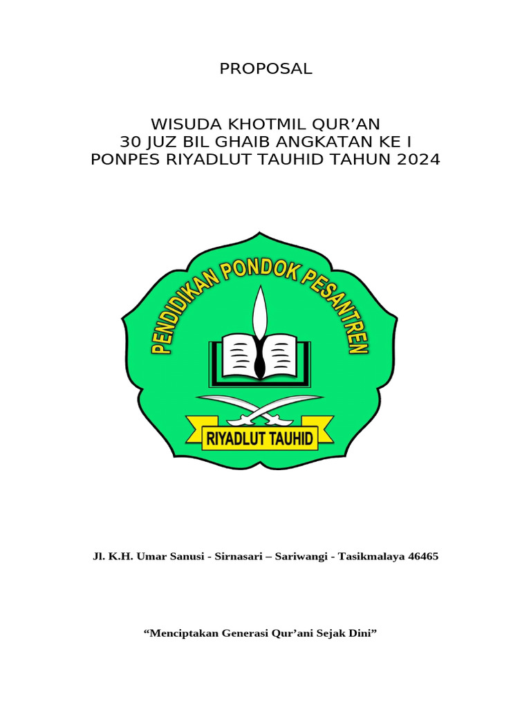 Proposal Wisuda 2024 | PDF