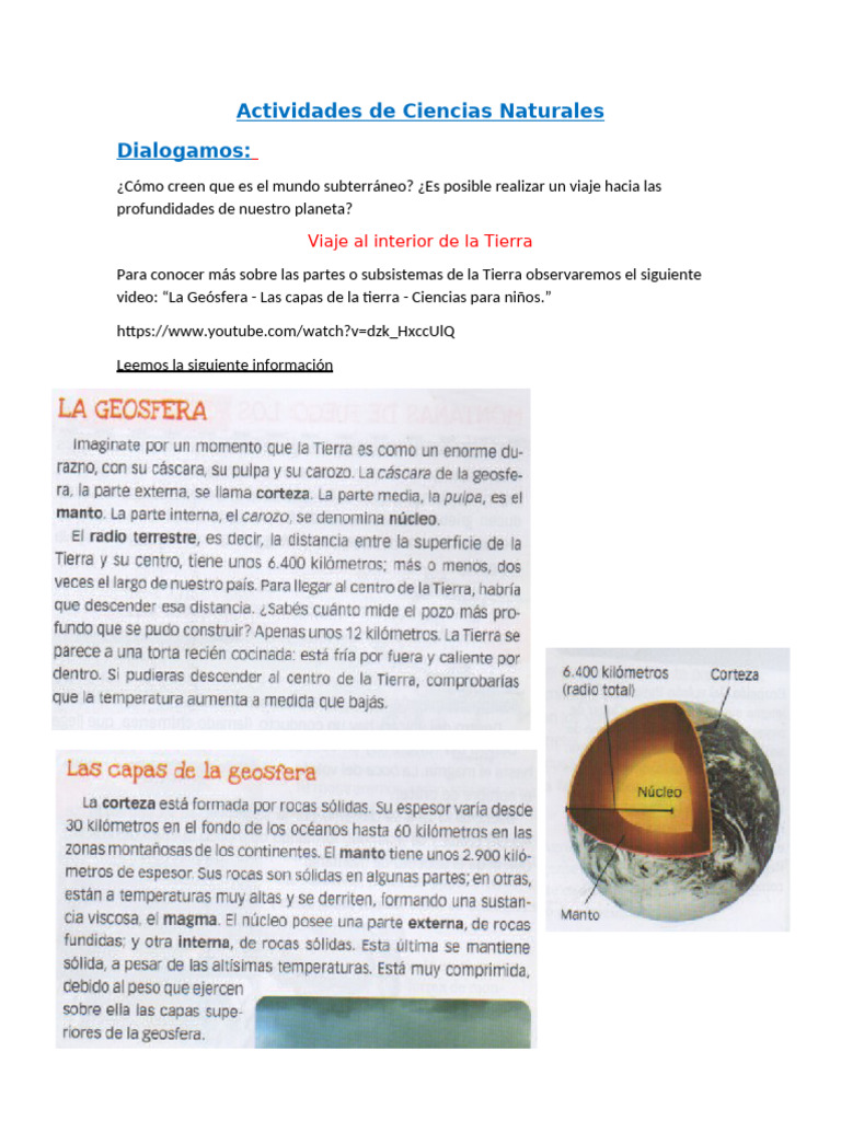 Cs. Naturales AGOSTO | PDF