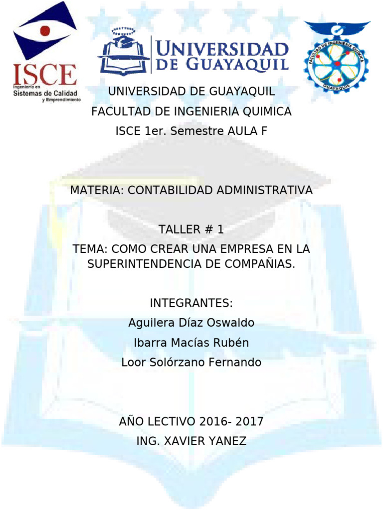 Caratula Del Taller #1 | PDF