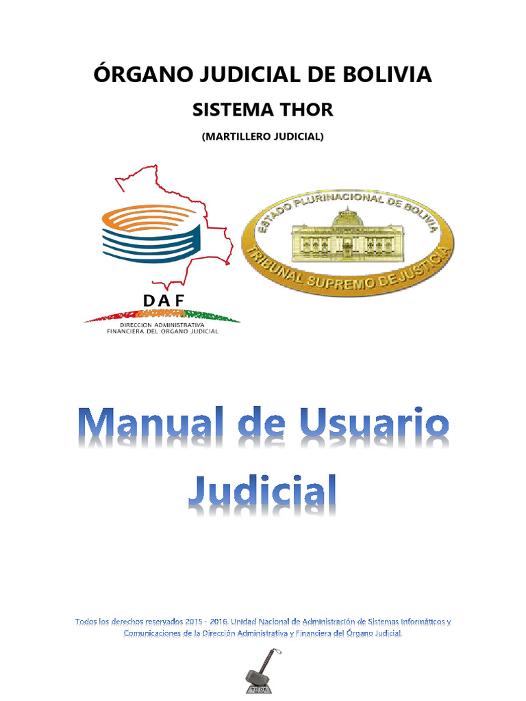 Thor Manual Usuario Judicial | PDF