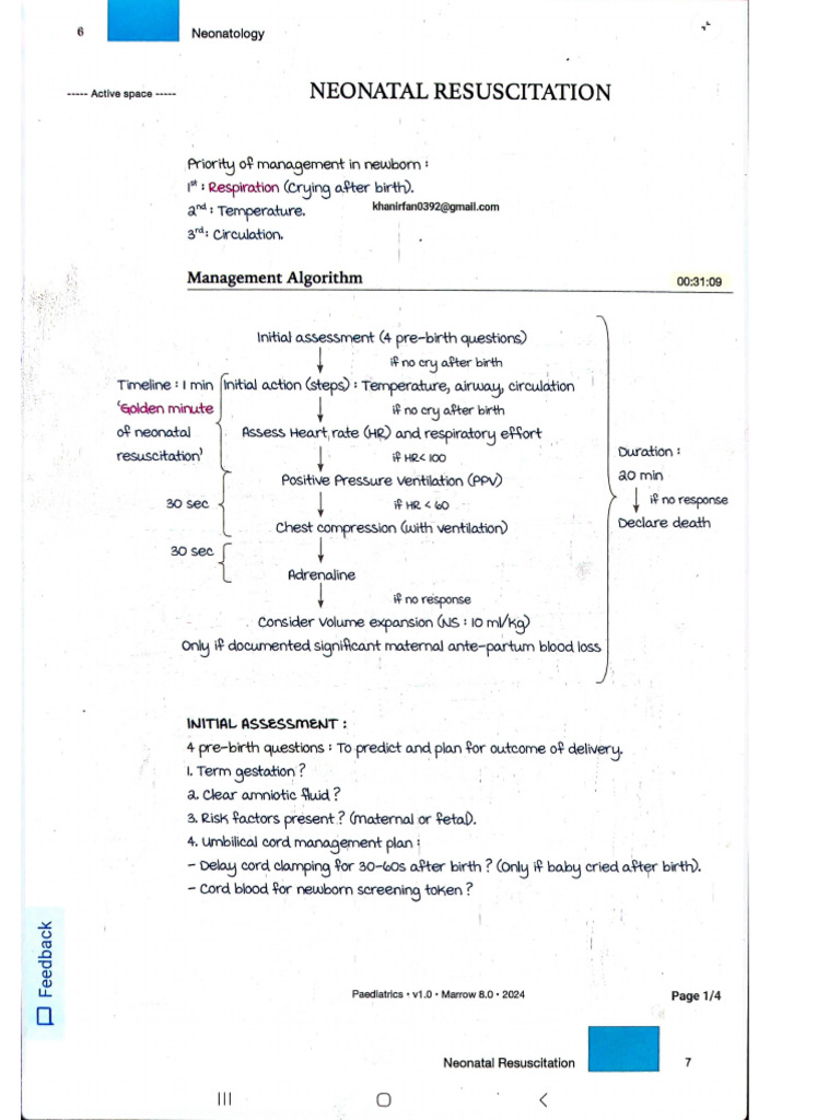 Neonatal Resuscitation | PDF