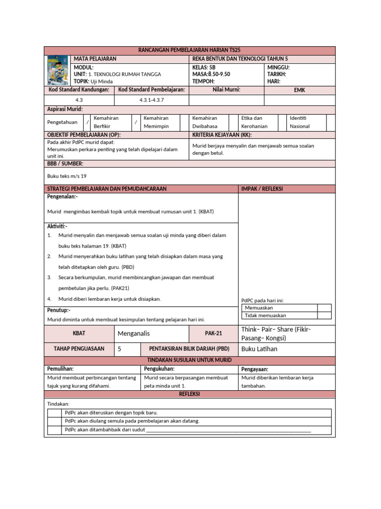 RPH M12 Faizul | PDF