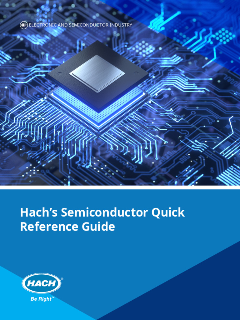 Hach's Semiconductor Quick Reference Guide: Electronic and Semiconductor Industry | PDF