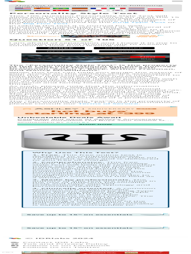 Personality Style Test 2 | PDF