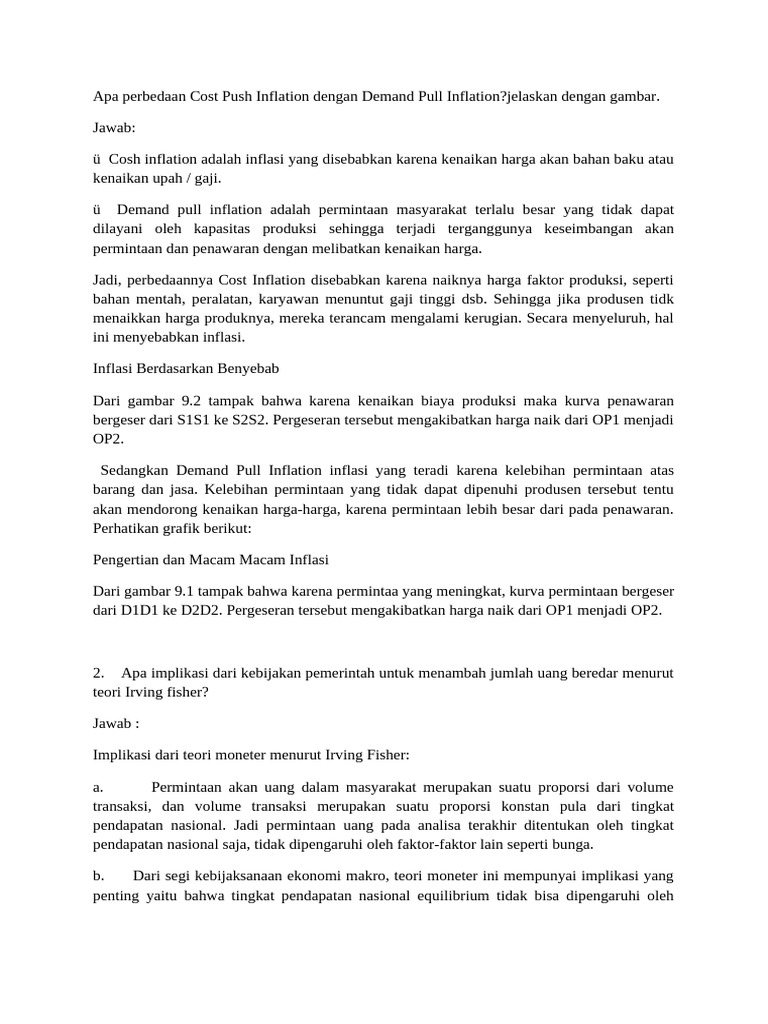 Soal Uas Ek - Moneter | PDF