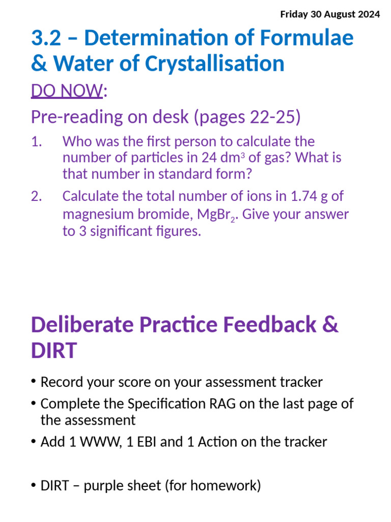 2.1.3b Determination of Formulae | PDF