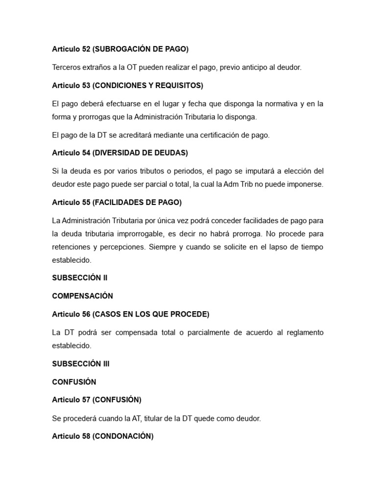 Articulo 52 Al 75 | PDF