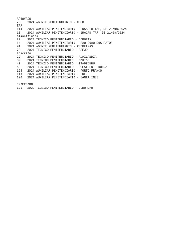 Seap Seletivos Atu | PDF
