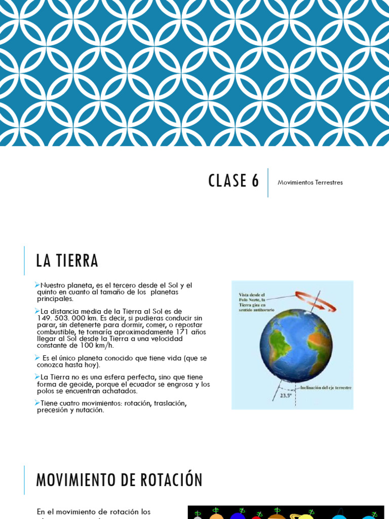 Movimientos Terrestres de la Tierra | PDF | Año | Tierra