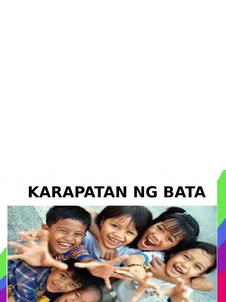 Karapatan NG Bata Slide Share 3 | PDF