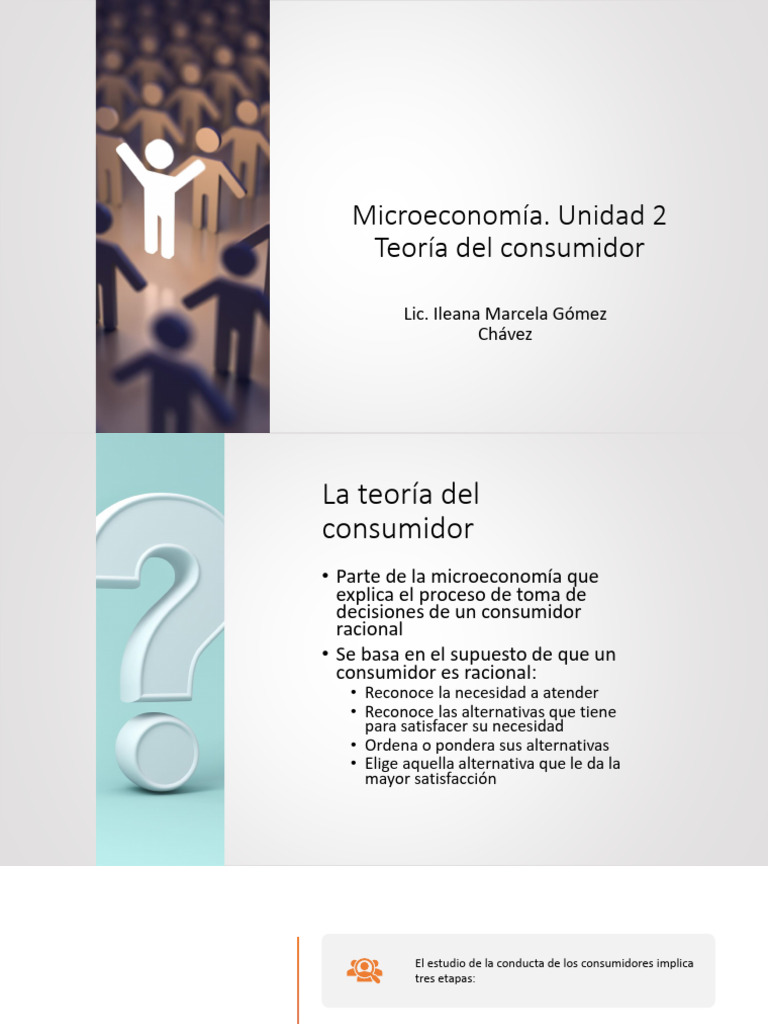 Teoría del consumidor- teoría cardinal | PDF