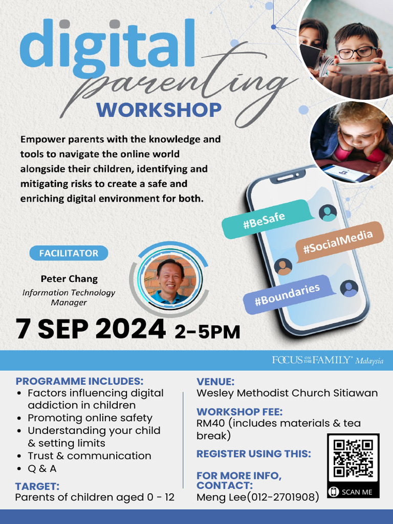 Digital Parenting Workshop Flyer | PDF