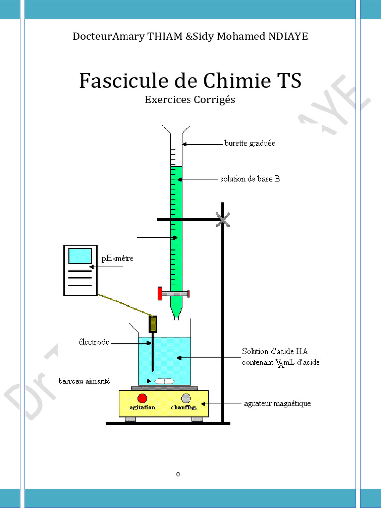 Fascicule de Chimie TS Avec Correction | PDF
