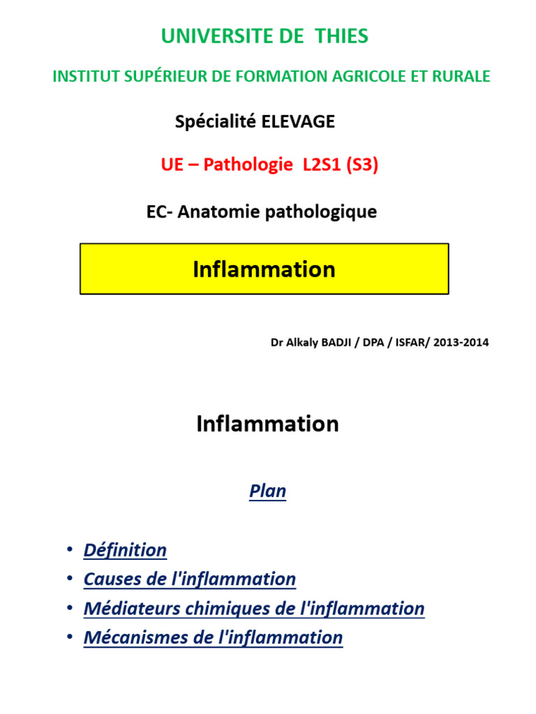 Inflammation in Animal Husbandry | PDF | Cytokine | Macrophage