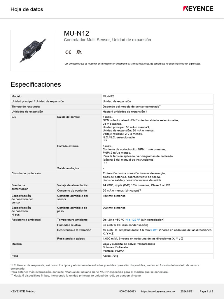 MU-N12_Datasheet | PDF