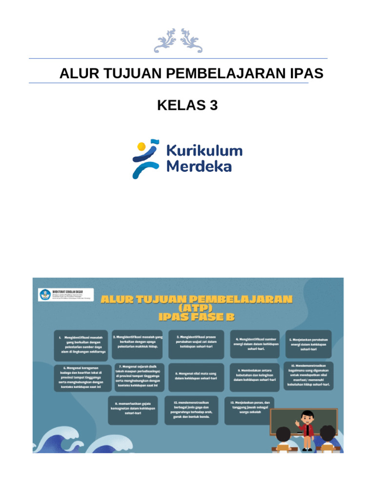 Alur Tujuan Pembelajaran Ipas | PDF
