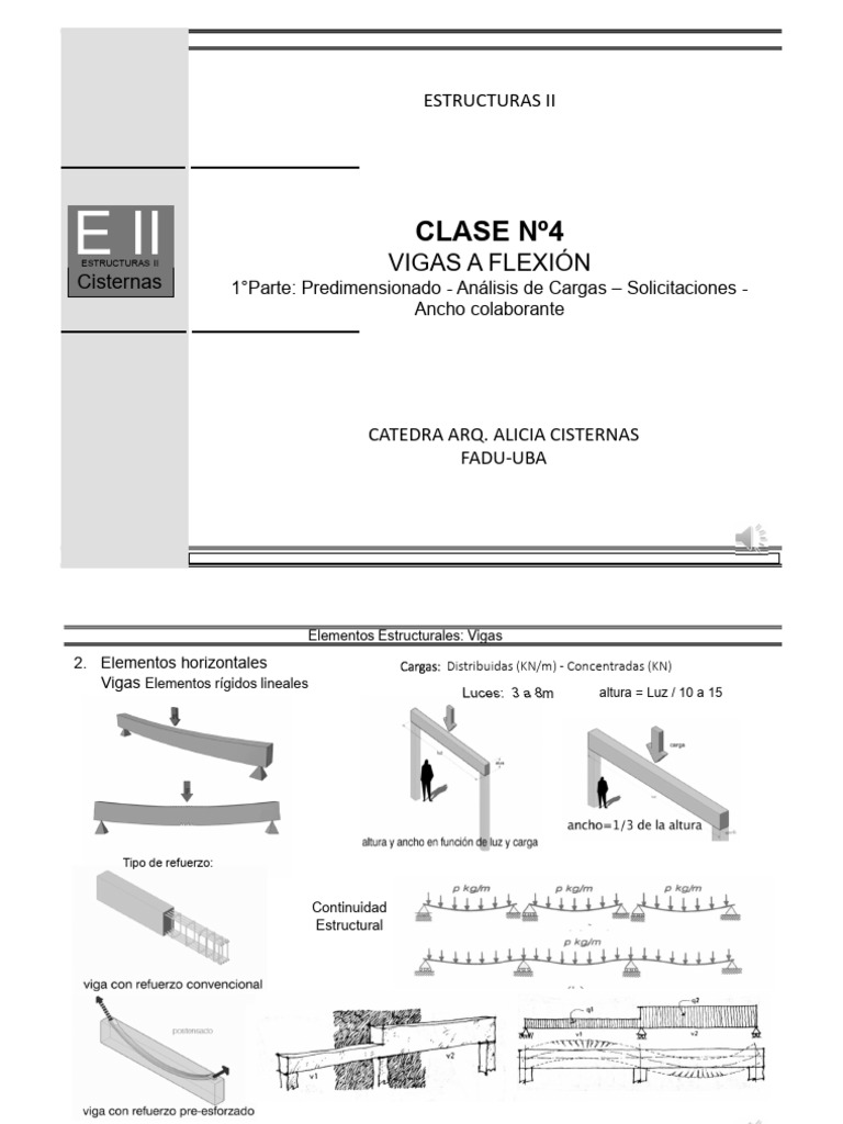 T04-1°P-Vigas-Predim-Análisis de Cargas-Solicitaciones | PDF