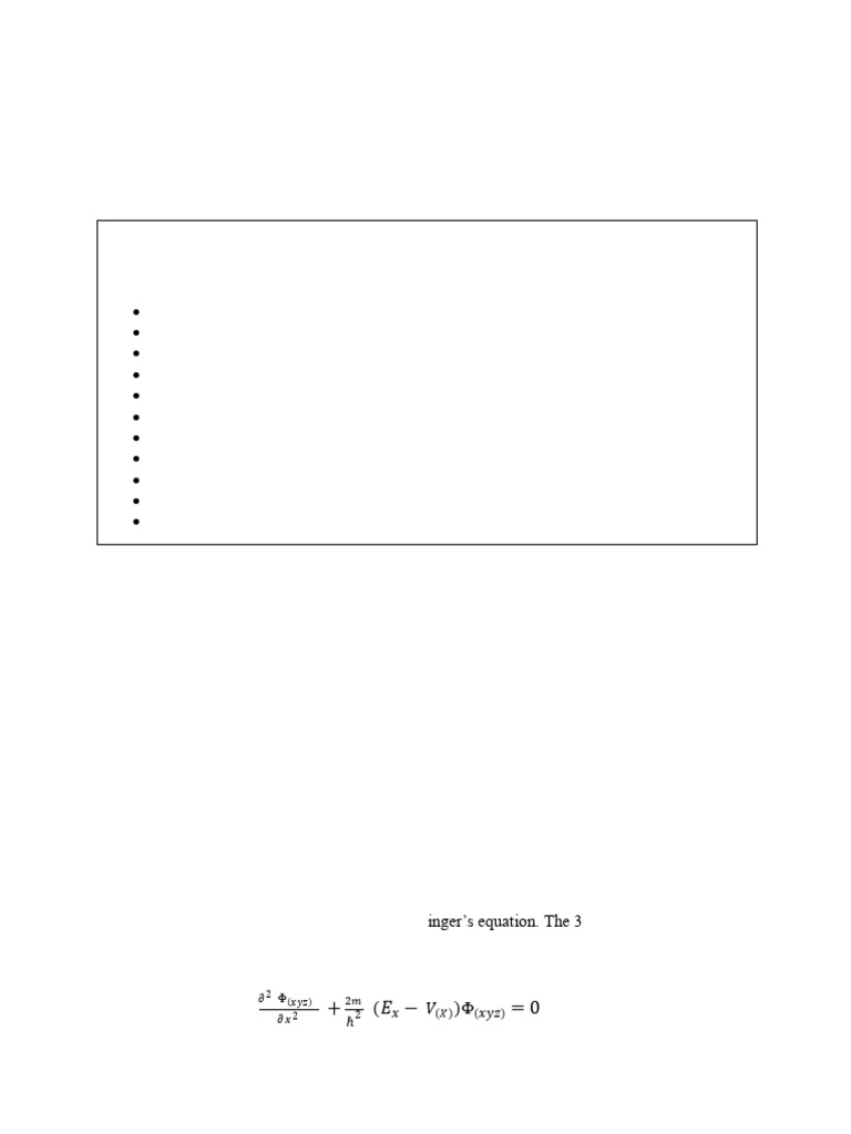 Lesson 7 Three Dimensional Schrodinger Wave Equation | PDF
