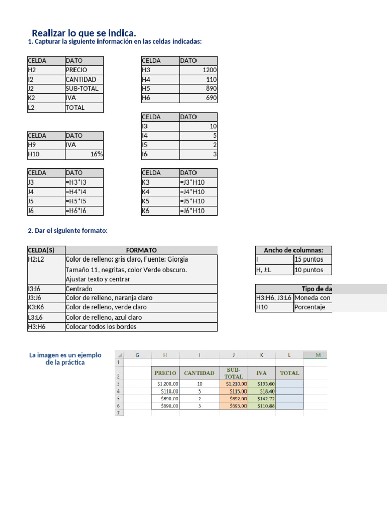 01 Practica Excel Conceptos Basicos | PDF | Microsoft Excel | Software