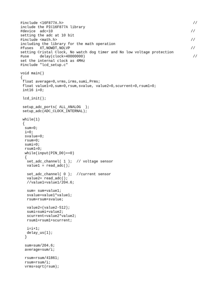 Include 16f877a H Pdf