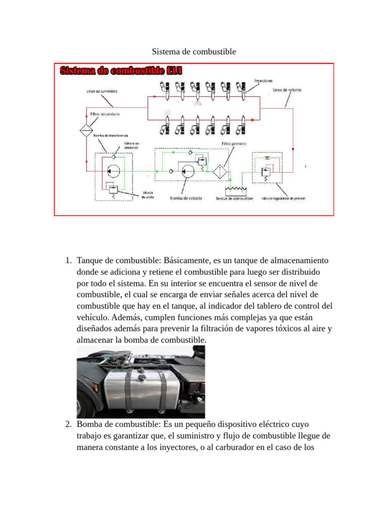Sistema de Combustible | PDF