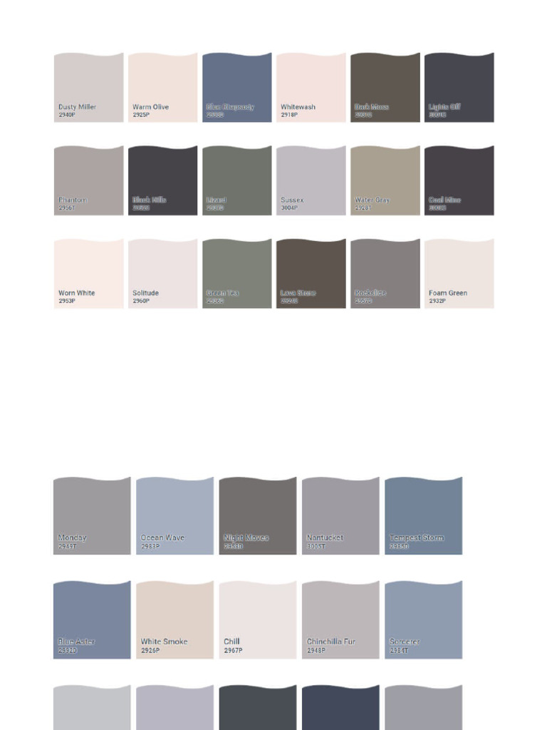 Shades of Gray Color Chart | PDF