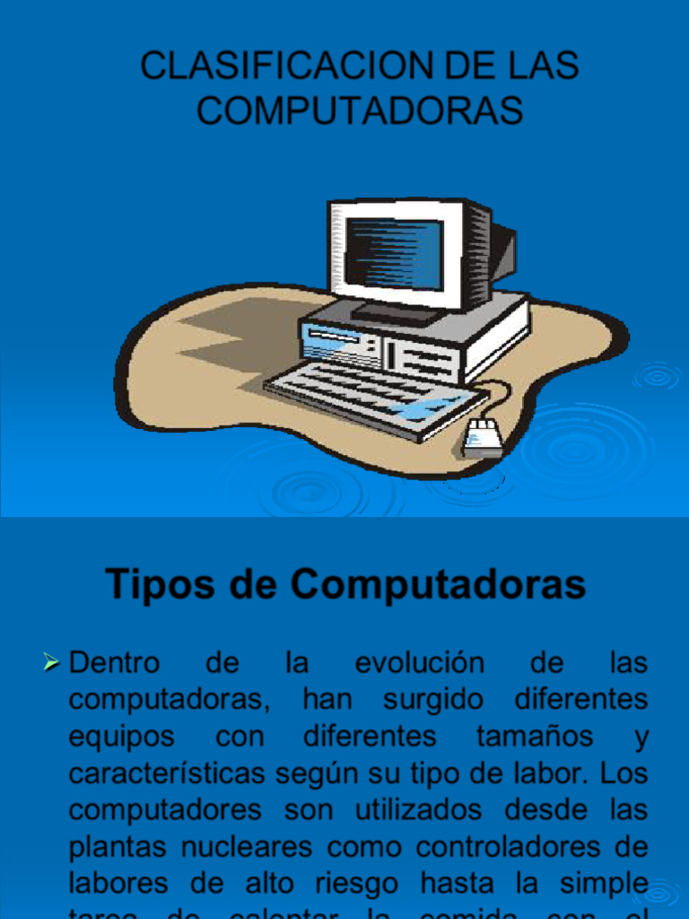 12 Clasificacion de Las Computadoras | PDF