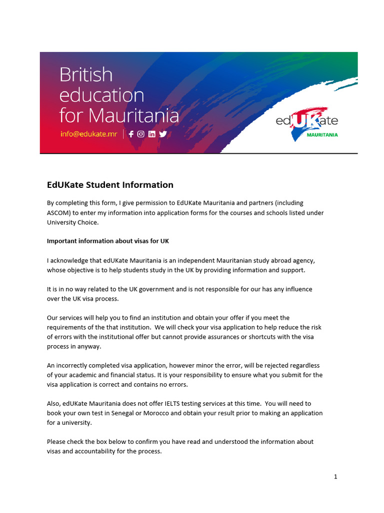 edUKate Student Information Template | PDF