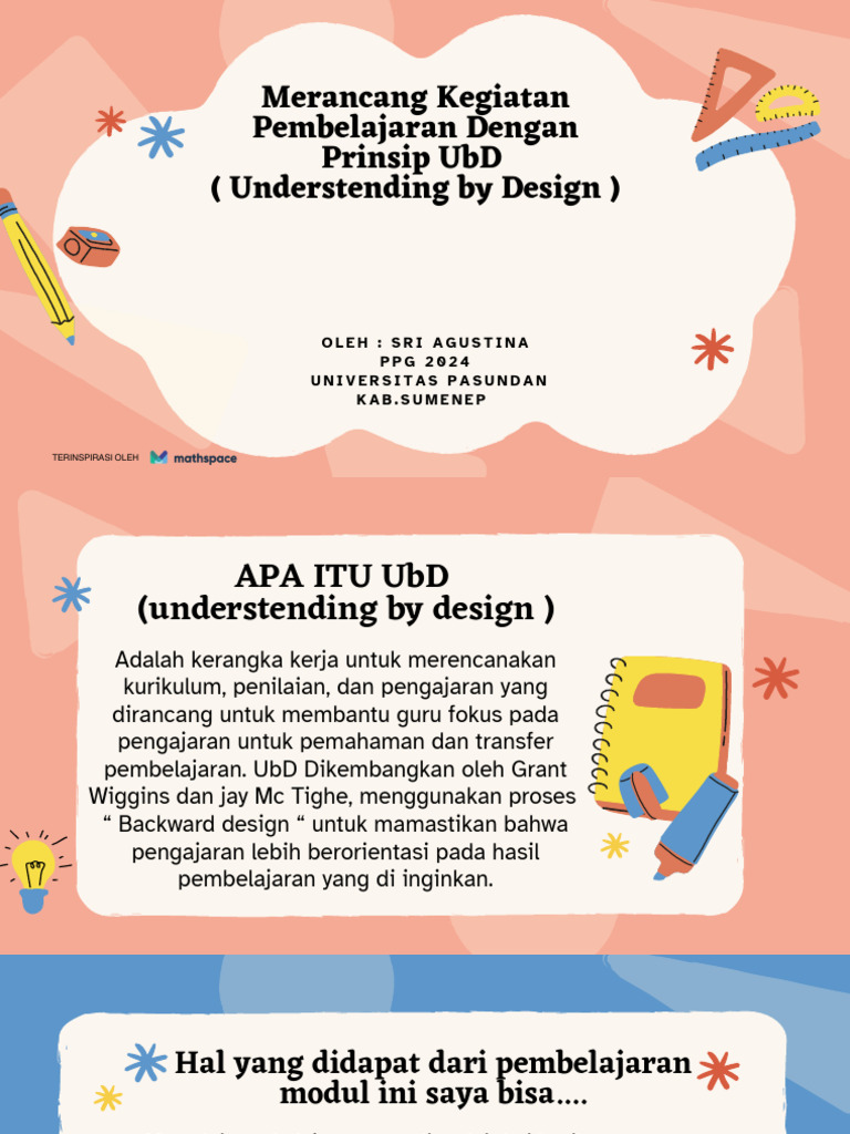 Merancang Kegiatan Pembelajaran Dengan Prinsip UbD (Ubderstending by ...