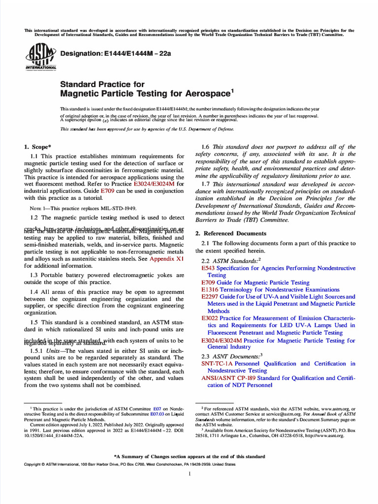 ASTM E-1444m-22a | PDF
