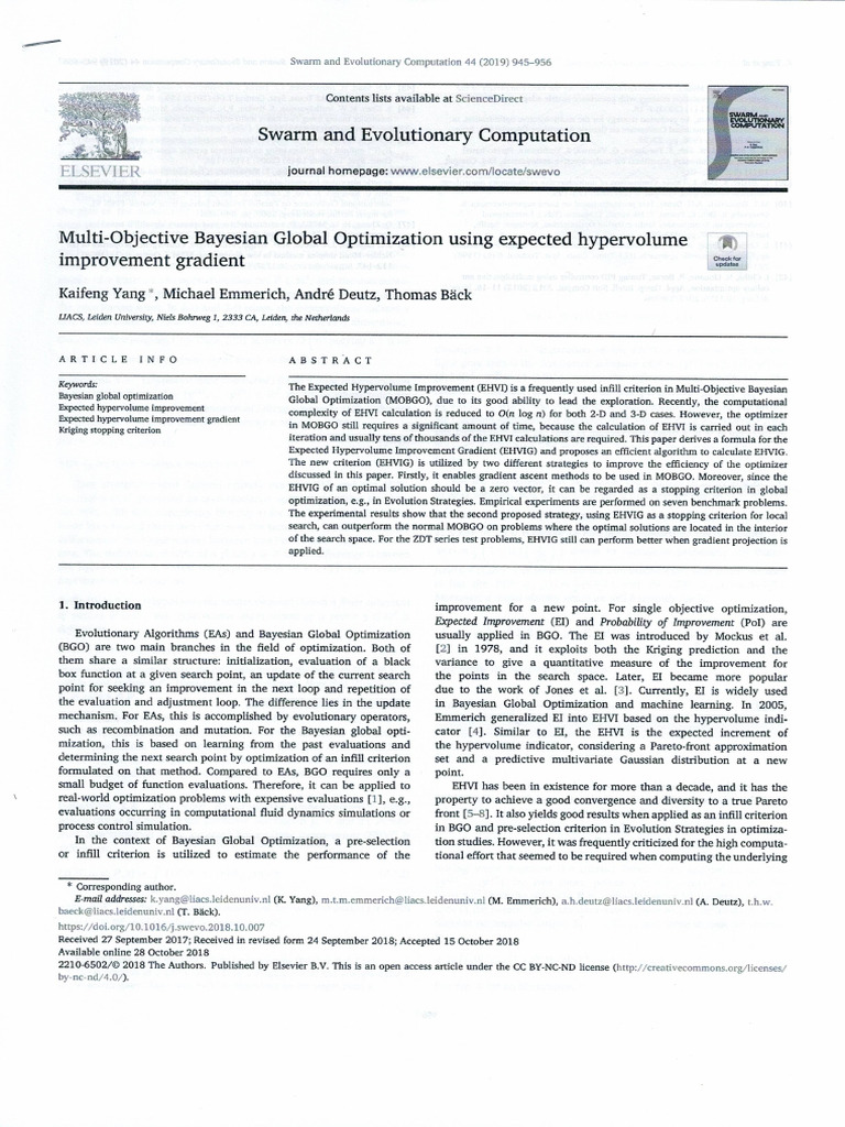 Bayesian Optimization | PDF