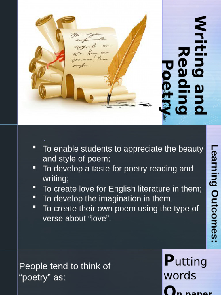 Writing and Reading Poetry demo | PDF
