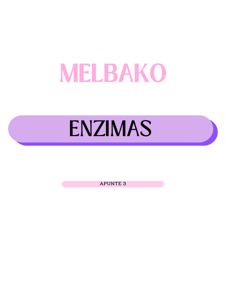 Enzimas. 3 | PDF