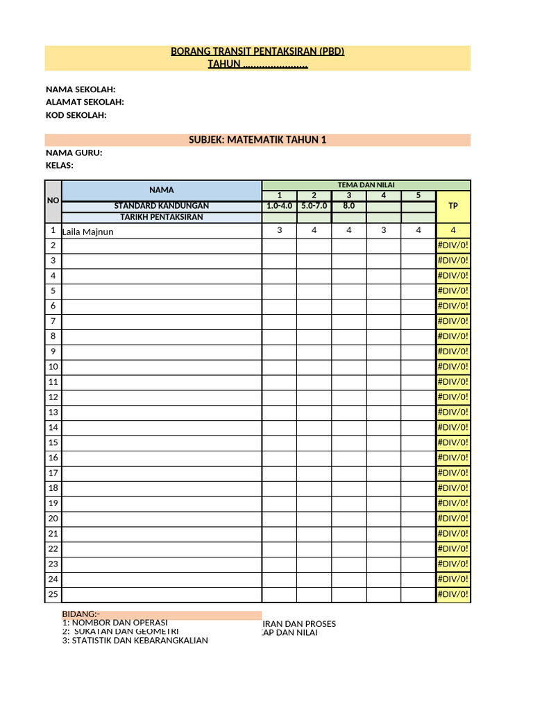 Rekod Transit Mate 1ar | PDF