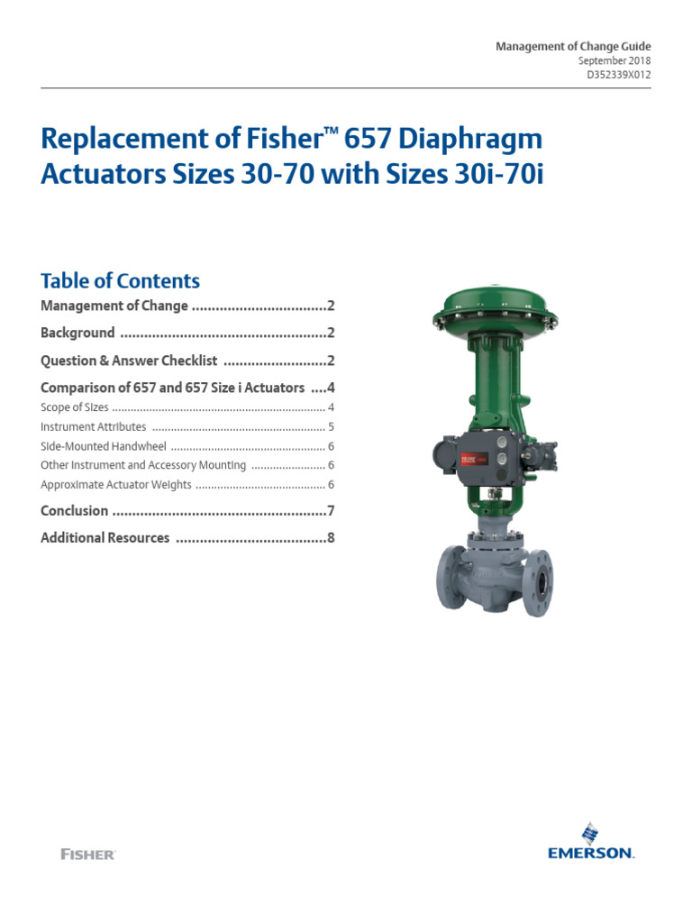 Management of Change Guide 657 Sizes 30i 70i Diaphragm Actuators en ...