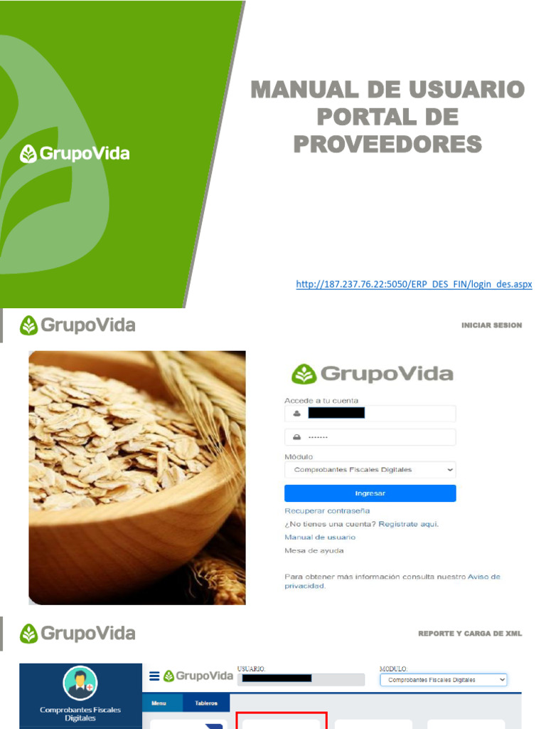 Manual - Portal de proveedores | PDF