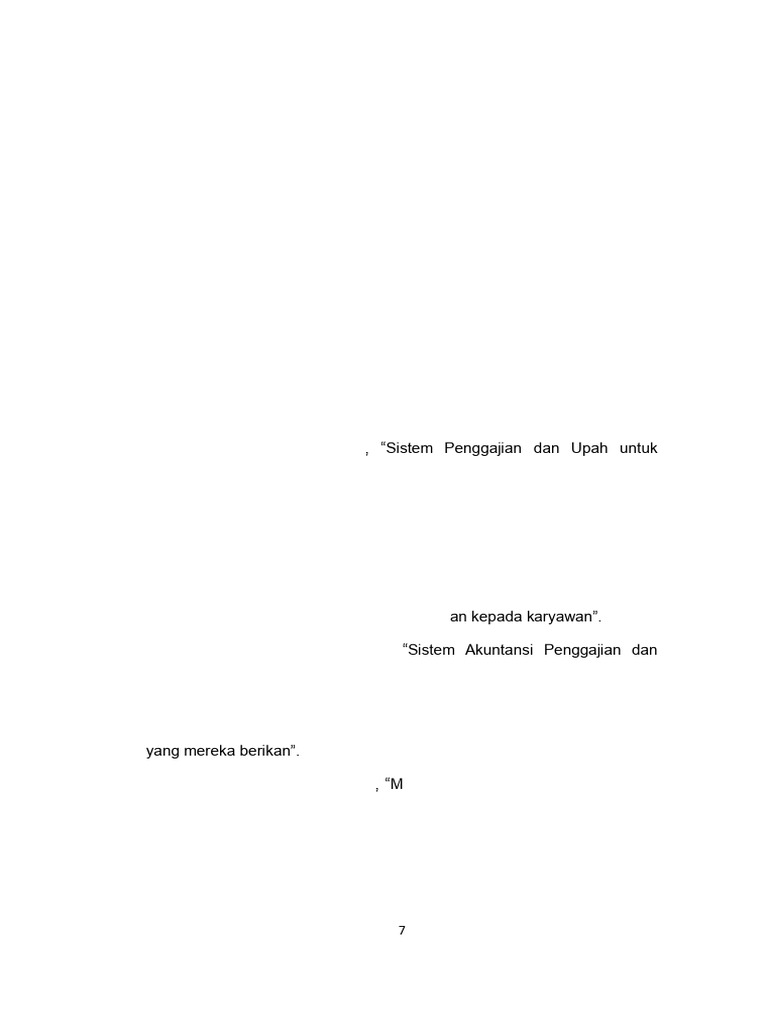 BAB II REVISI Sistem Penggajian Lanjutan | PDF