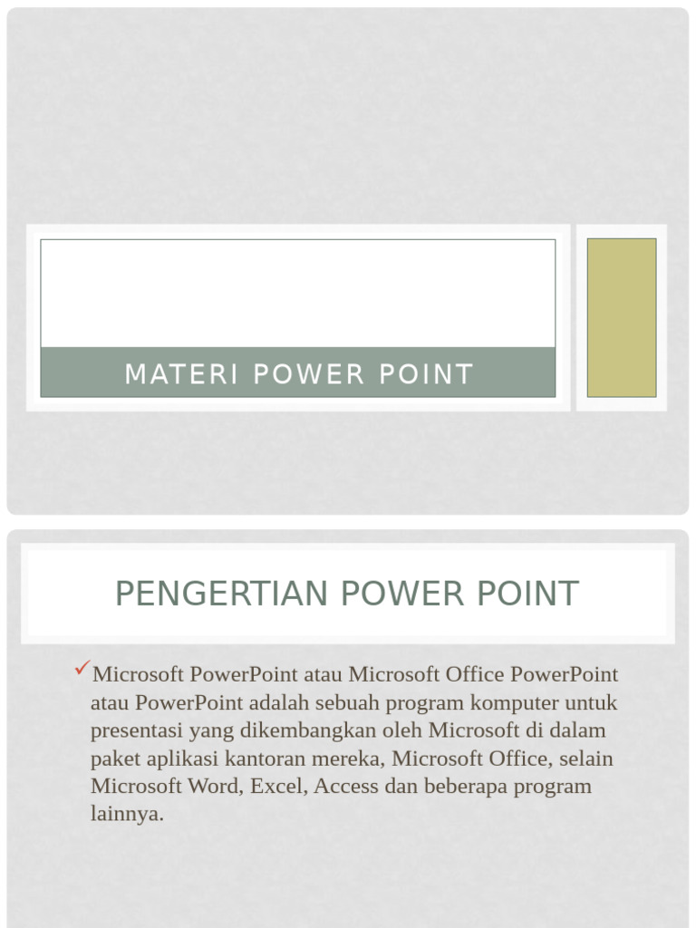 Power Point Lanjutan | PDF