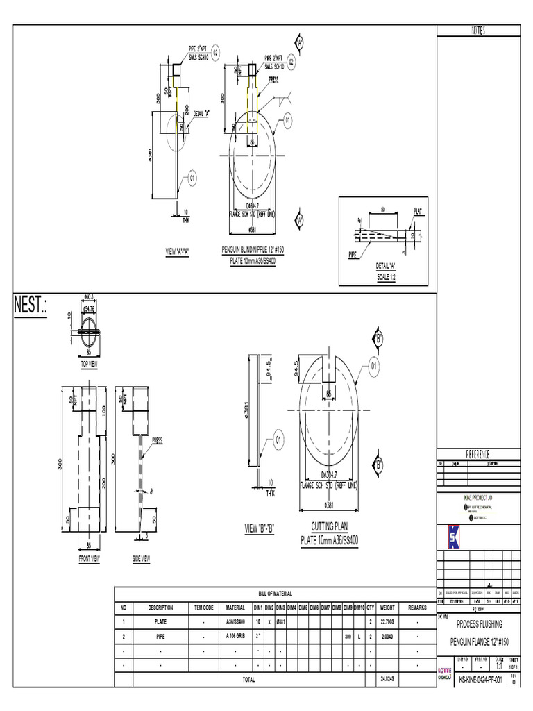 Penguin Flange 12inch#150 | PDF